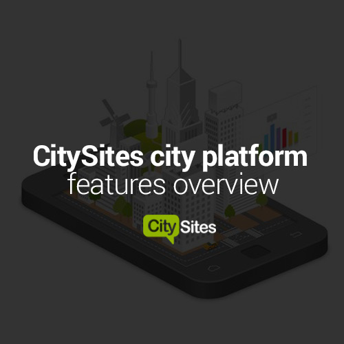 CitySites city platform features overview